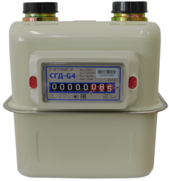 Счетчик газа СГД-G4 с ТК (ду1 ¼) левый (110 мм) счетприбор поверка 2026г.