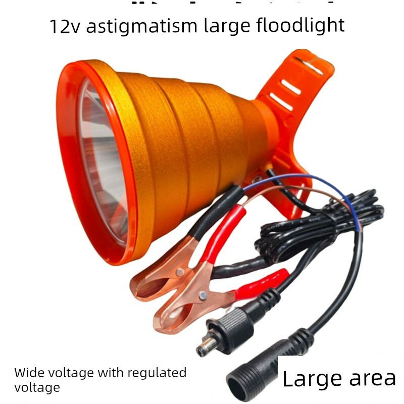 12V светодиодный фонарь-головная лампа с белым светом 550Вт яркости и стабилизатором напряжения