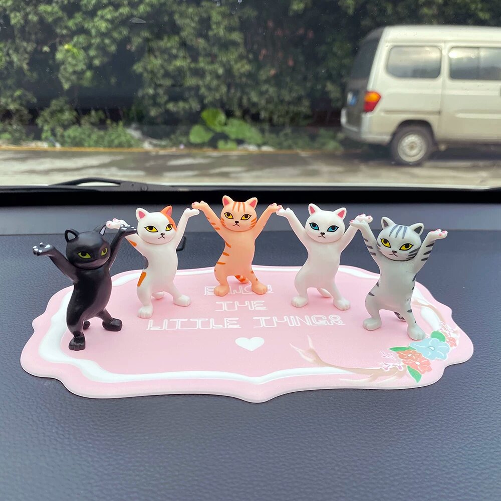 Автомобильные украшения для котят, милый популярный очаровательный держатель для ручек с котом, украшение в виде