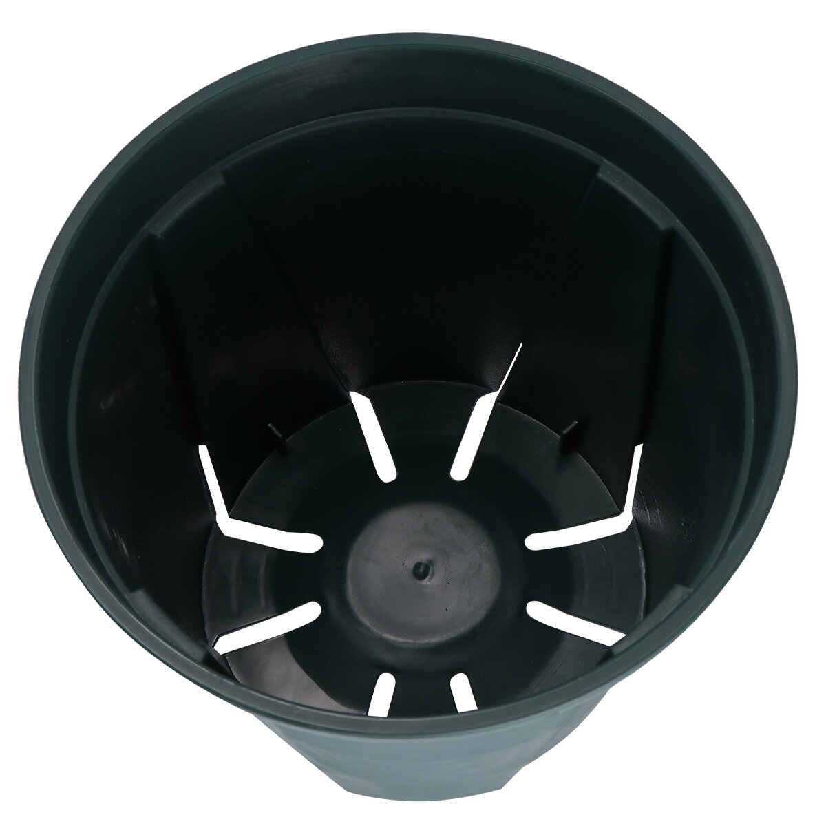 Зеленые пластиковые горшки с контролем роста корней для садоводства, набор из 3 штук