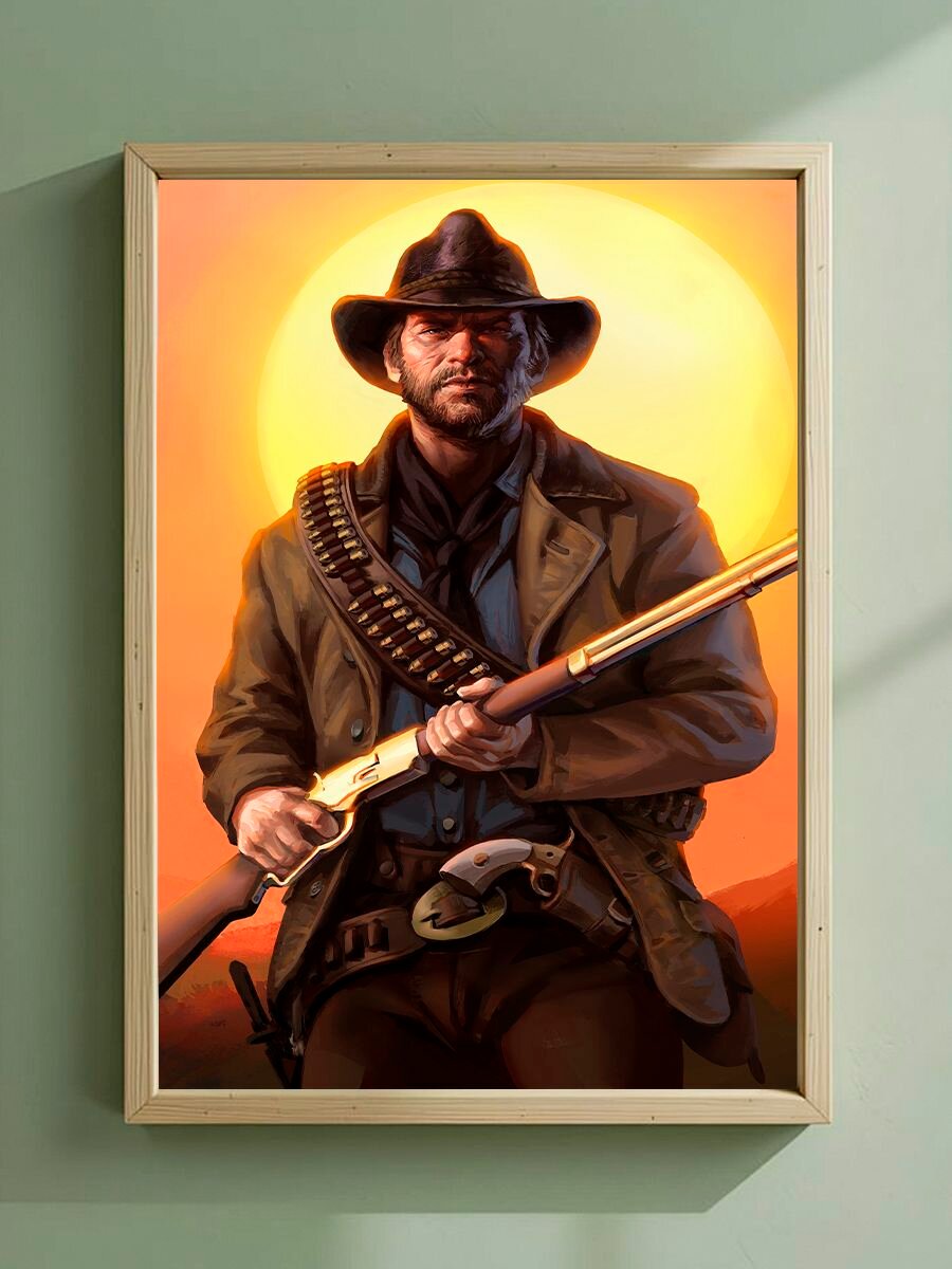 Постер, плакат на стену Артур Морган Red Dead Redemption 2 (А3)