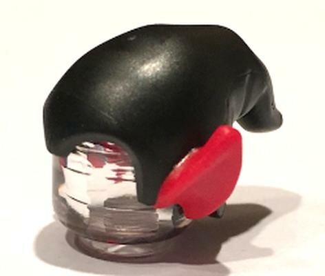Деталь Lego 18984pb03 Minifigure, Headgear Hat, Elf Drooping with Molded Red Pointed Ears Pattern