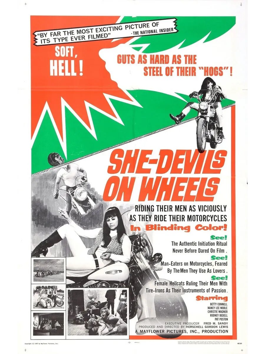 Дьяволицы на колесах (1968) (кино USB)