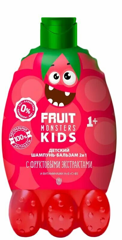 Шампунь-гель Фрутомонстры 2в1 детский Лесные ягоды серии Mega monsters , 400мл
