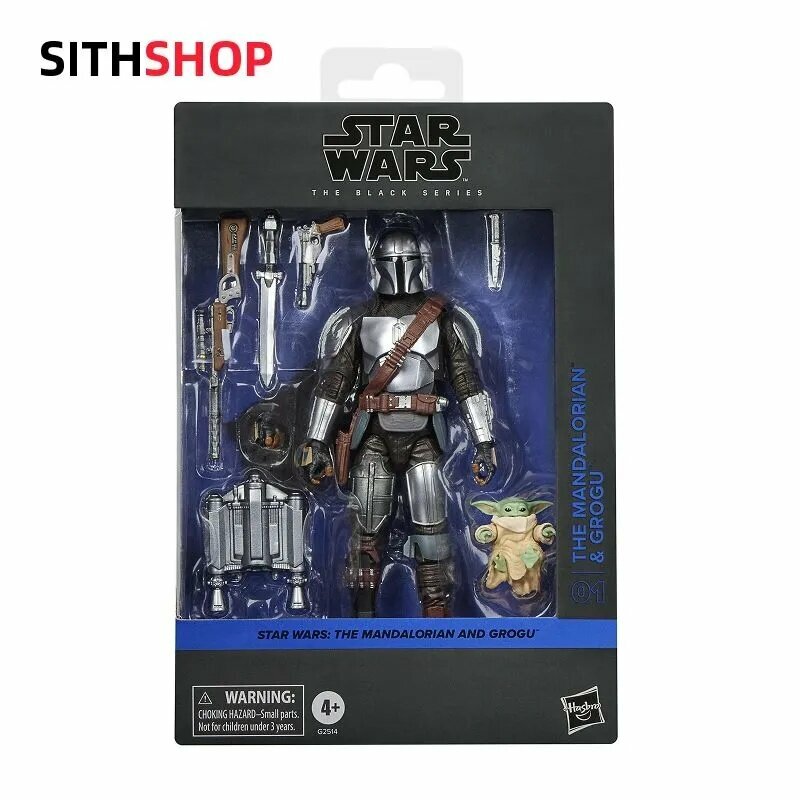 Фигурка Hasbro Star Wars The Black Series The Mandalorian & Grogu Deluxe Action Figure 6 Inch
