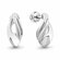 Серьги пусеты Abis, серебро, 925 проба, родирование, длина 1.5 см, , серебристый