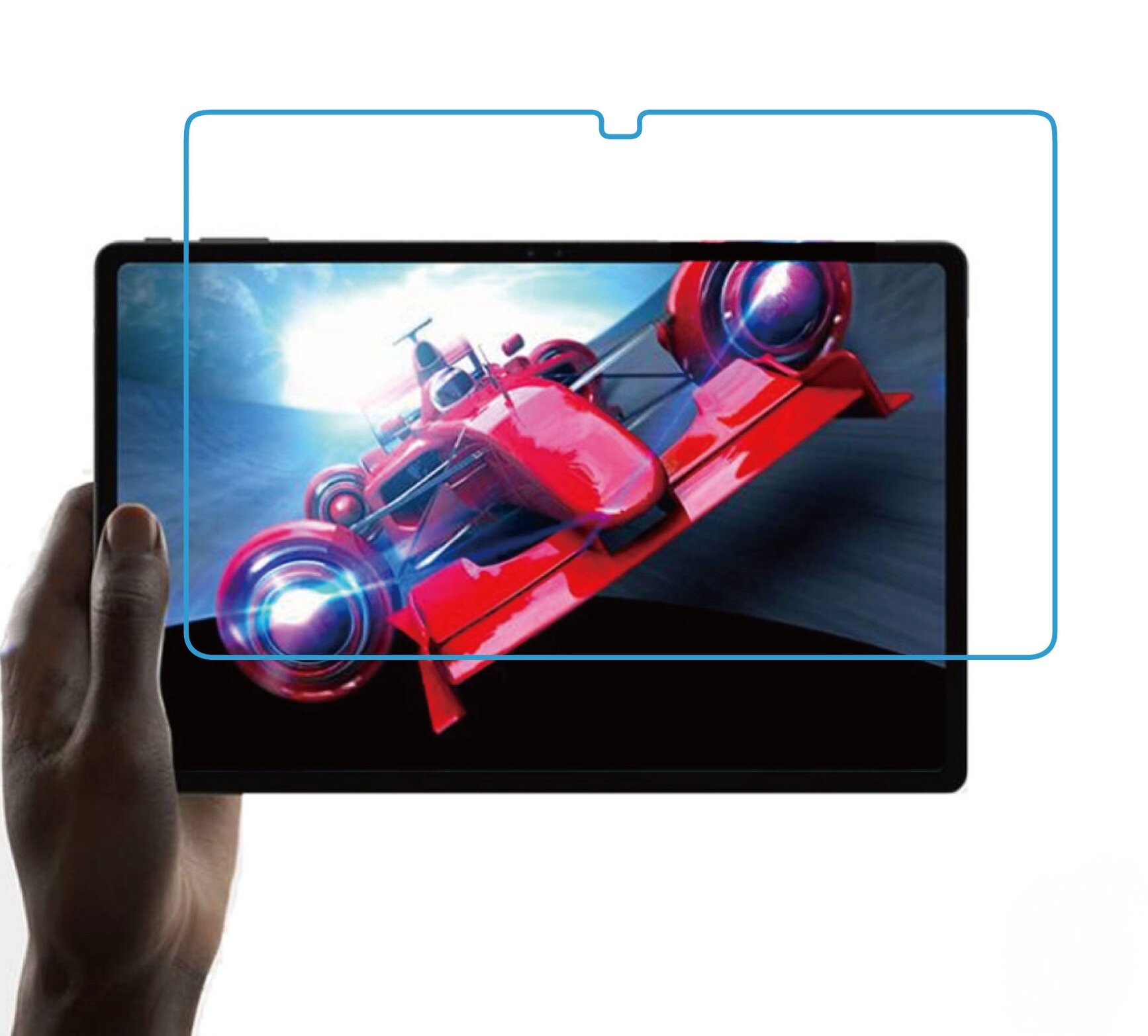 Защитное стекло MyPads Forti Glass для планшета Chuwi HiPad Max из японского материала премиум-класса с олеофобным покрытием