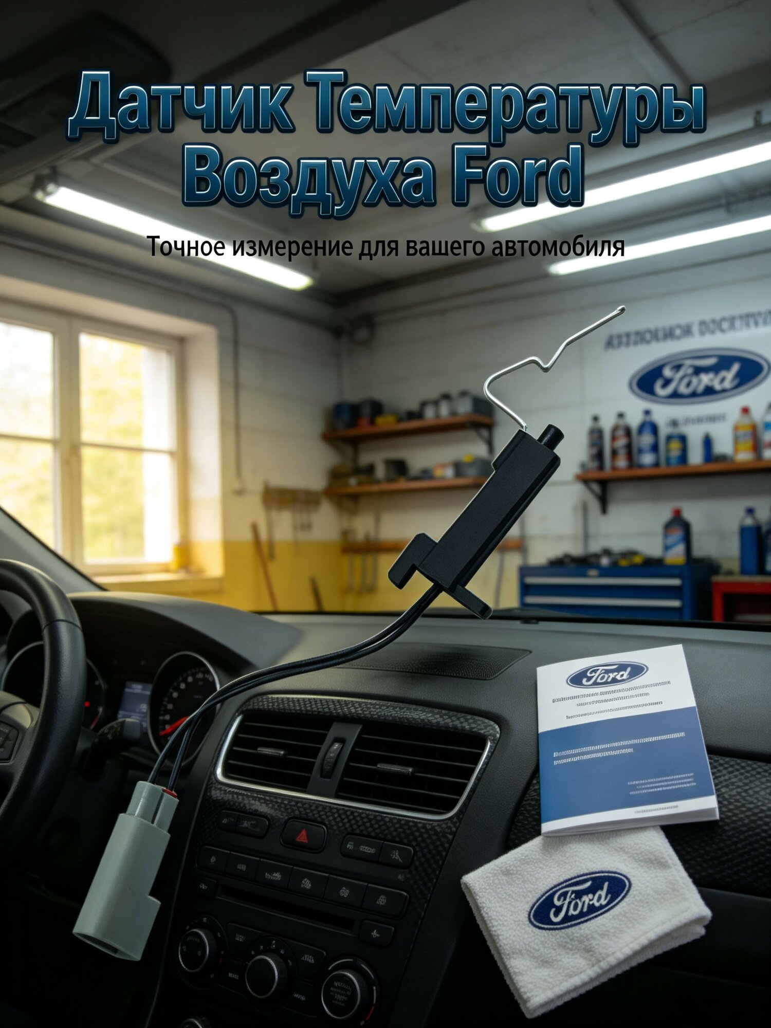 Датчик температуры окружающего воздуха для Ford Fiesta, Focus, C-Max, Mondeo и Transit, проверка по OE номеру 93BB-10K936-AA