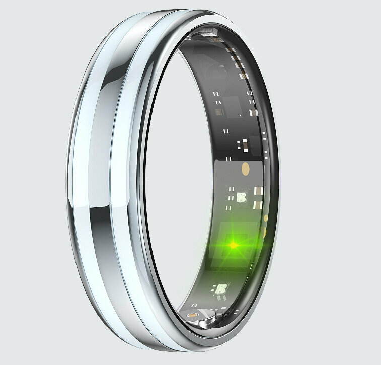 Ultra-Slim Smart Ring Умное кольцо для здоровья Монитор сердца сна Жестовое управление IP68 Зарядный кейс