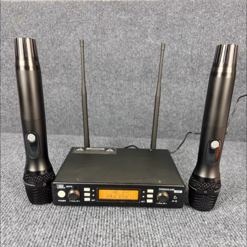 MU79 Wireless Microphone Dual Professional Teaching Performance Mic Stage Hosting KTV Home Karaoke OK Singing Receiver Handheld