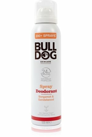Дезодорант Bulldog Bergamot & Sandalwood, спреи, 125 мл, для мужчин