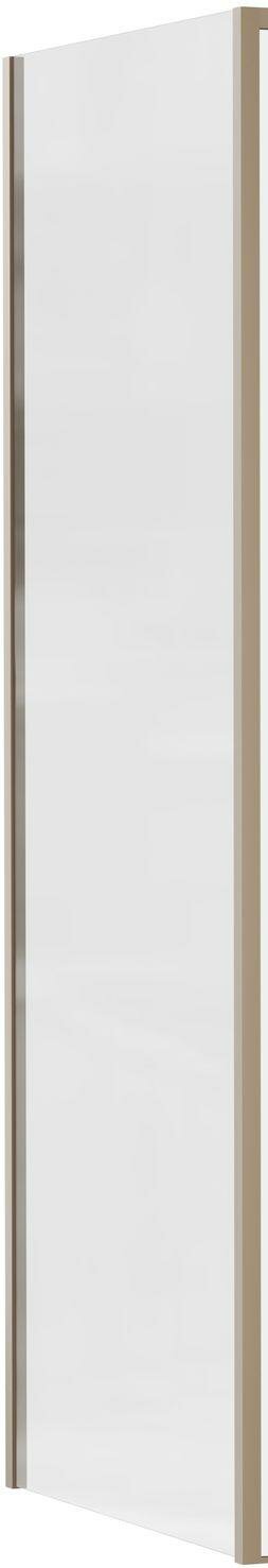 Душевая стенка Aquanet Pleasure Evo AE65-F80-GBT 80 352430 профиль Золото-никель браш стекло прозрачное