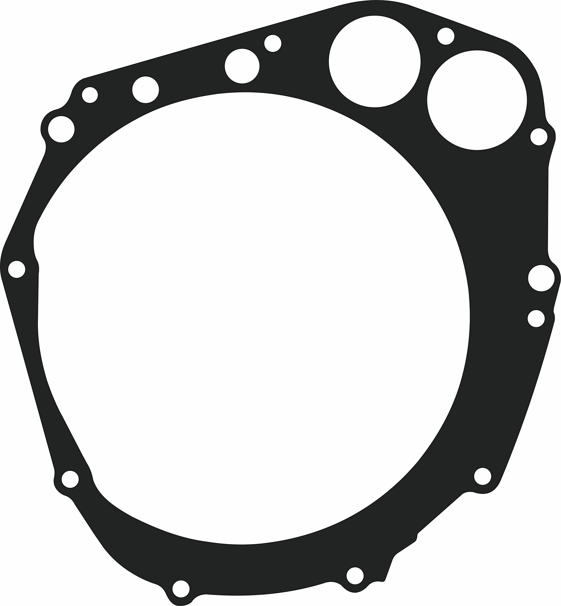 Прокладка крышки сцепления для мотоцикла Suzuki GSXR600/750/1000 (11482-40F00) (черная)