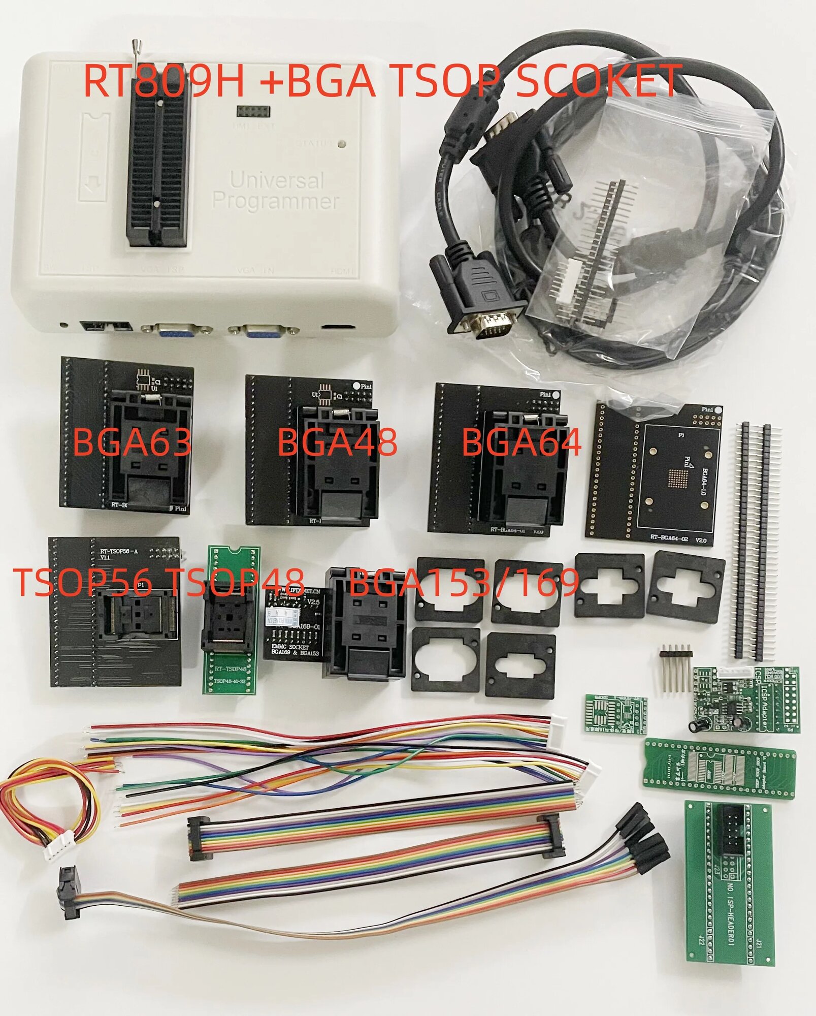 Программатор RT809H BGA TSOP, белый