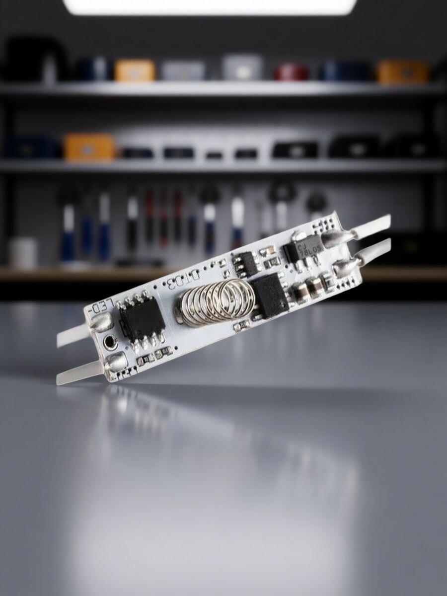 Микровыключатель с диммером (пружинка) 12V/96W, 24V/192W, 8A
