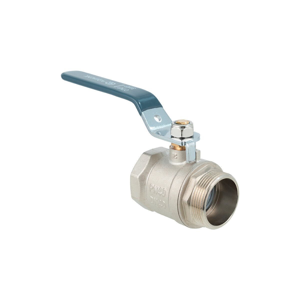 Кран шаровой латунный Aqualink, 1 1/2", ГОСТ, внутренняя/наружная резьба, ручка