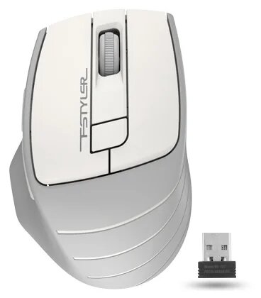 Мышь Беспроводная A4Tech FStyler FG30S White/Grey
