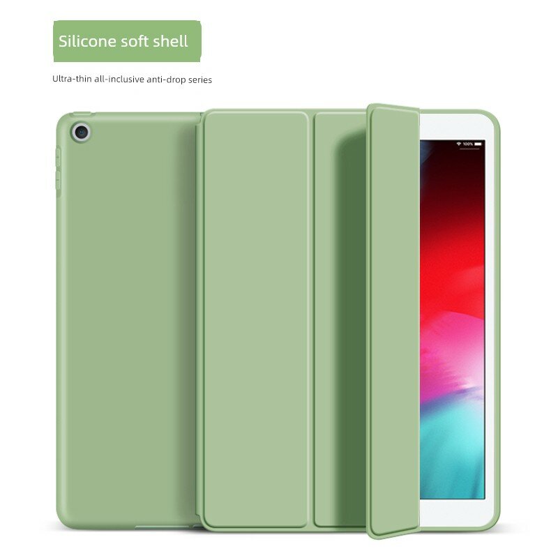 Чехол из силикона для iPad 5-6 поколения 9,7 дюйма с отделением для ручки — Мятный зеленый