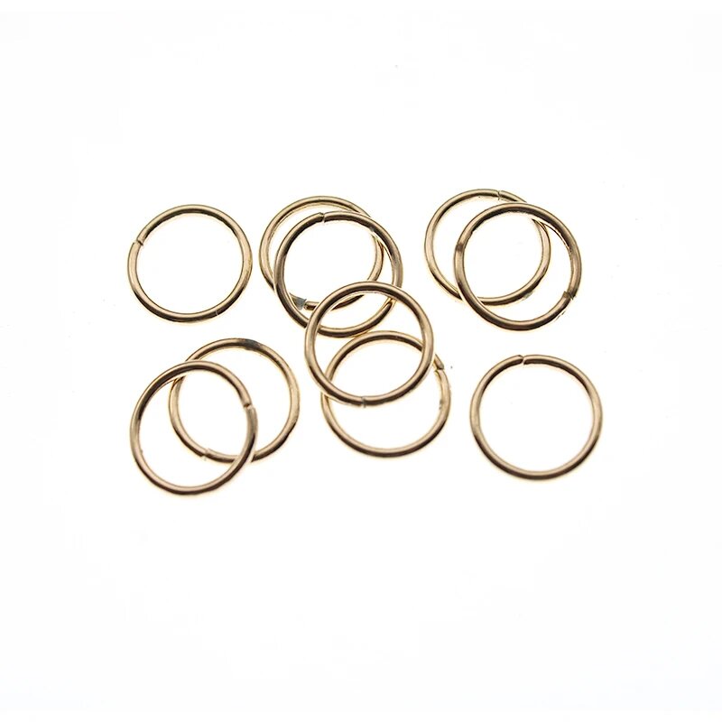 SUMOORL Открытые петли для ювелирных изделий Бежевый, 1.5x 16mm 100pcs, kc gold