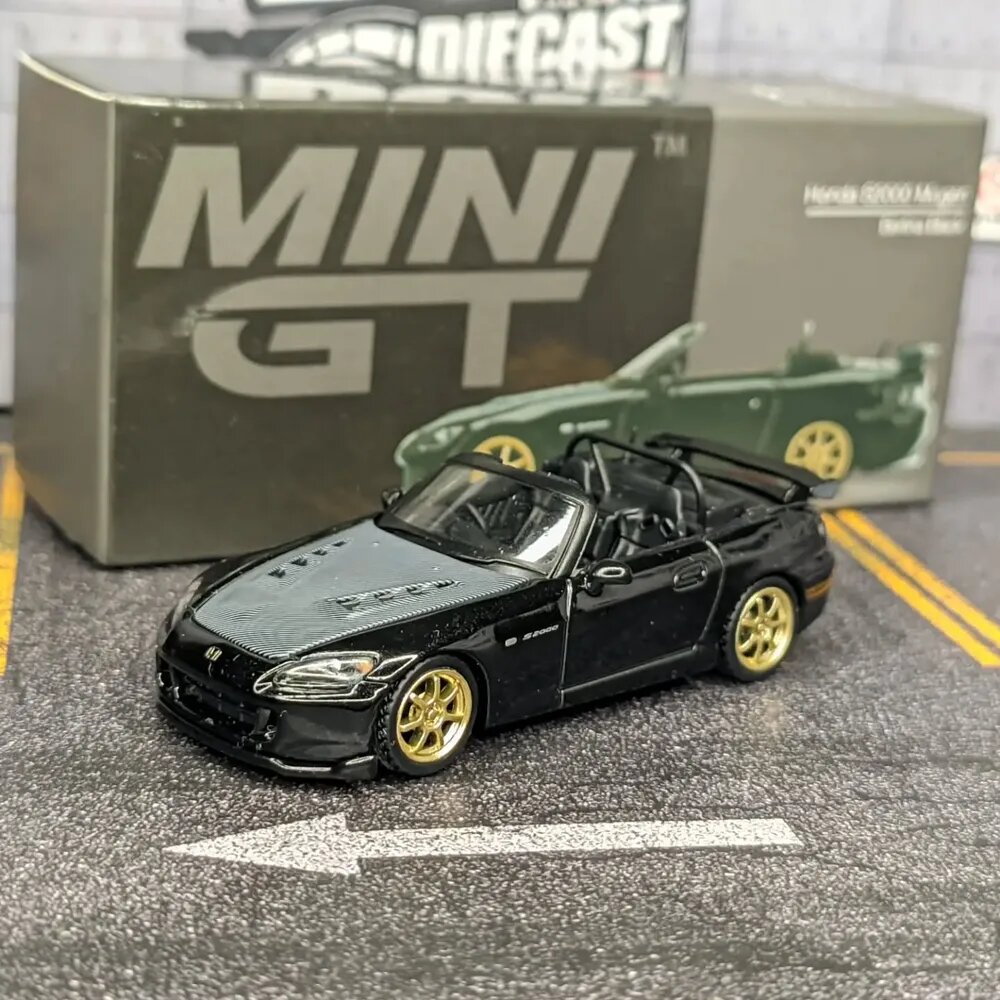 MINI GT 1:64 #309 Honda S2000 (AP2) MUGEN Berlina Black Коллекционная машинка