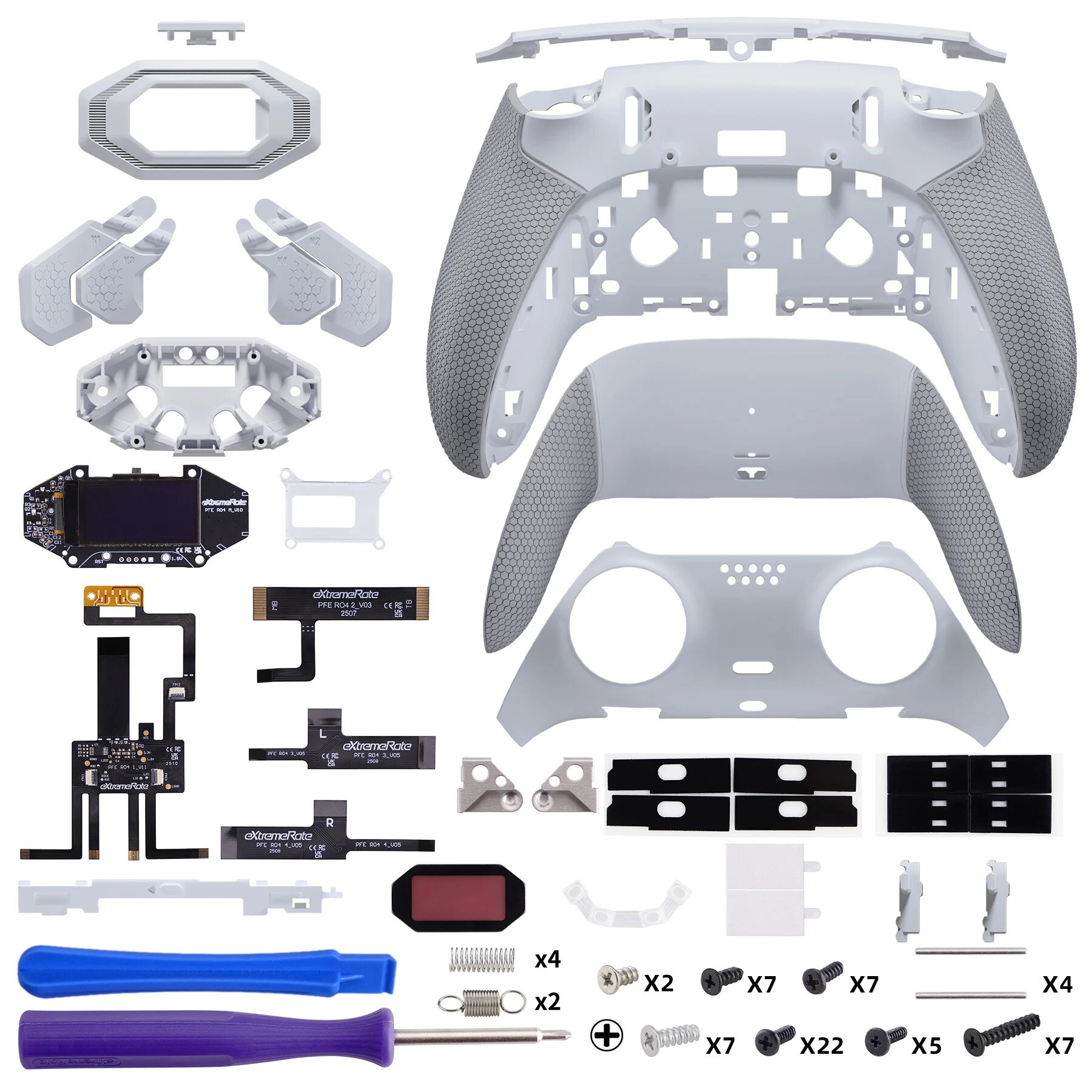Набор для ремонта контроллера PS5 White Gray