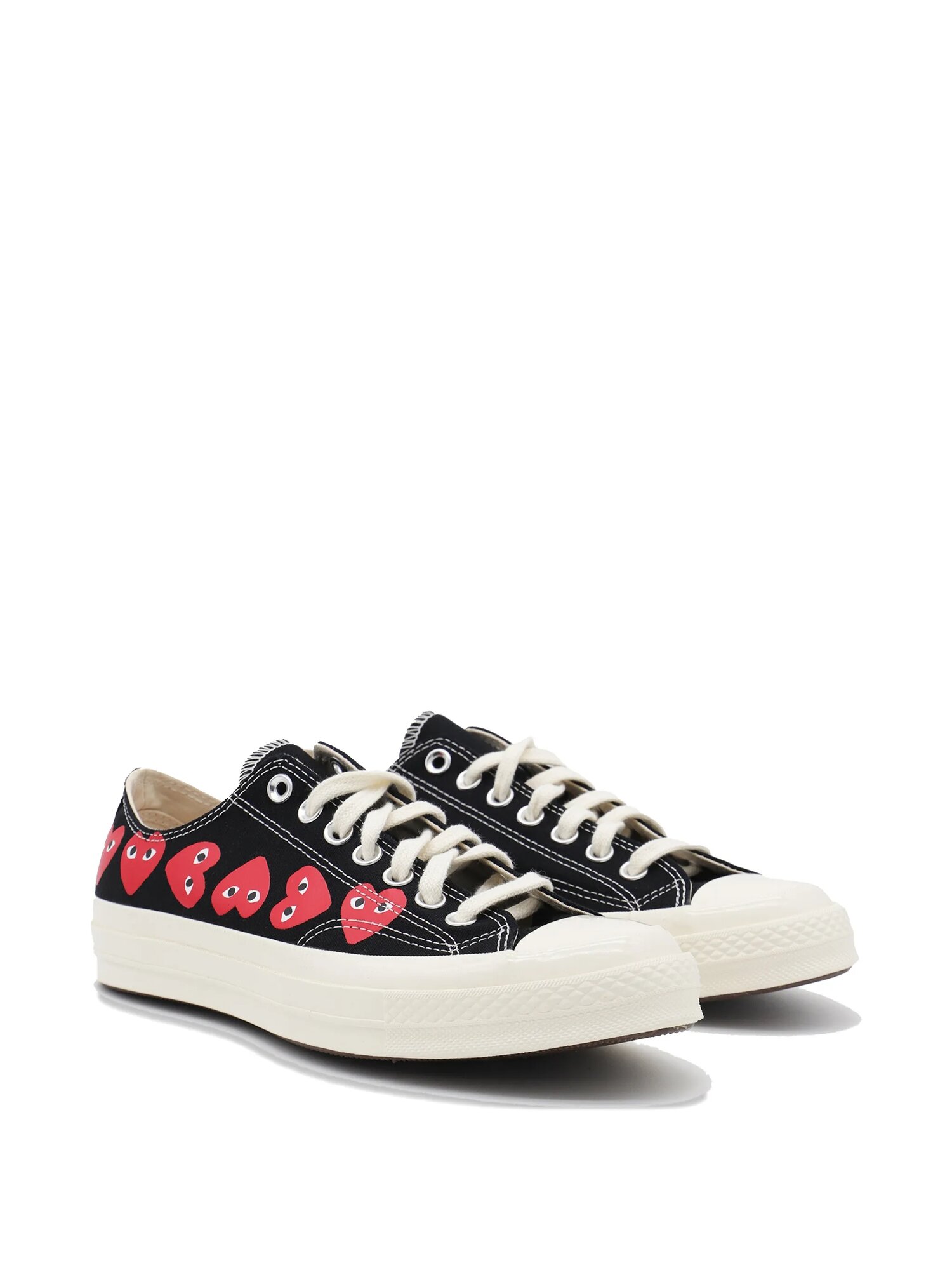 Кроссовки CONVERSE х Comme des Garcons PLAY Heart-print sneakers, размер 10 — фото 1