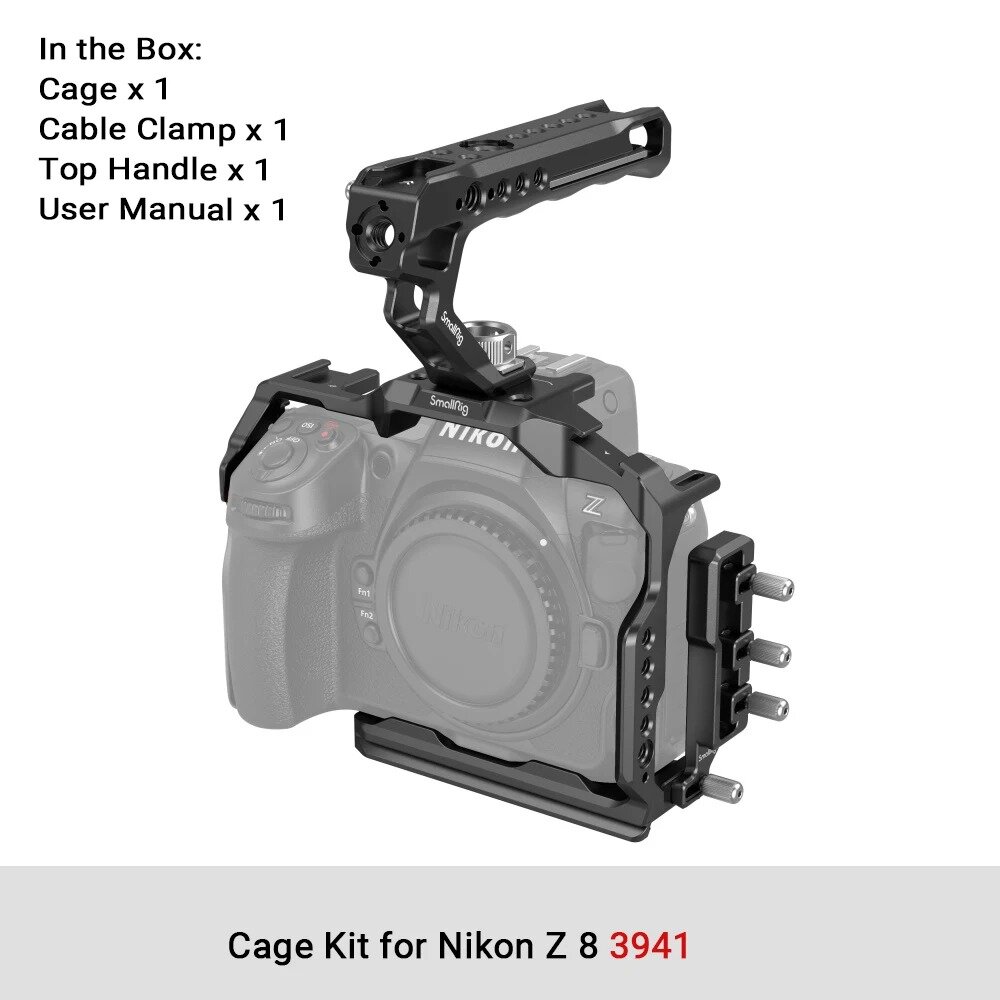 SmallRig Z 8 Camera Cage for Nikon Z 8 with Quick Release Plate for Arca-Swiss for Bird Shooting Commercial Filming -3940