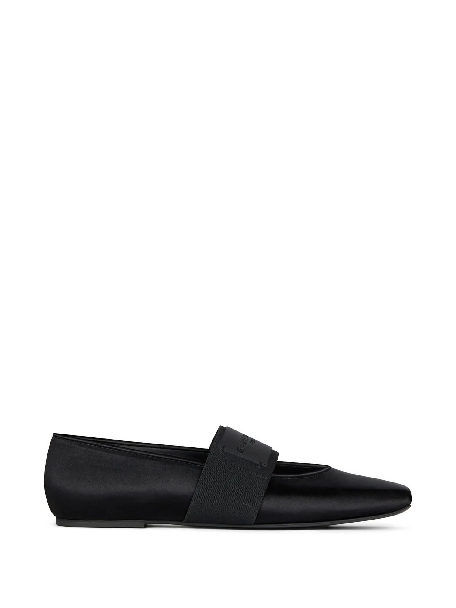 Балетки GIVENCHY Square-toe ballet flats, размер 38, black/black