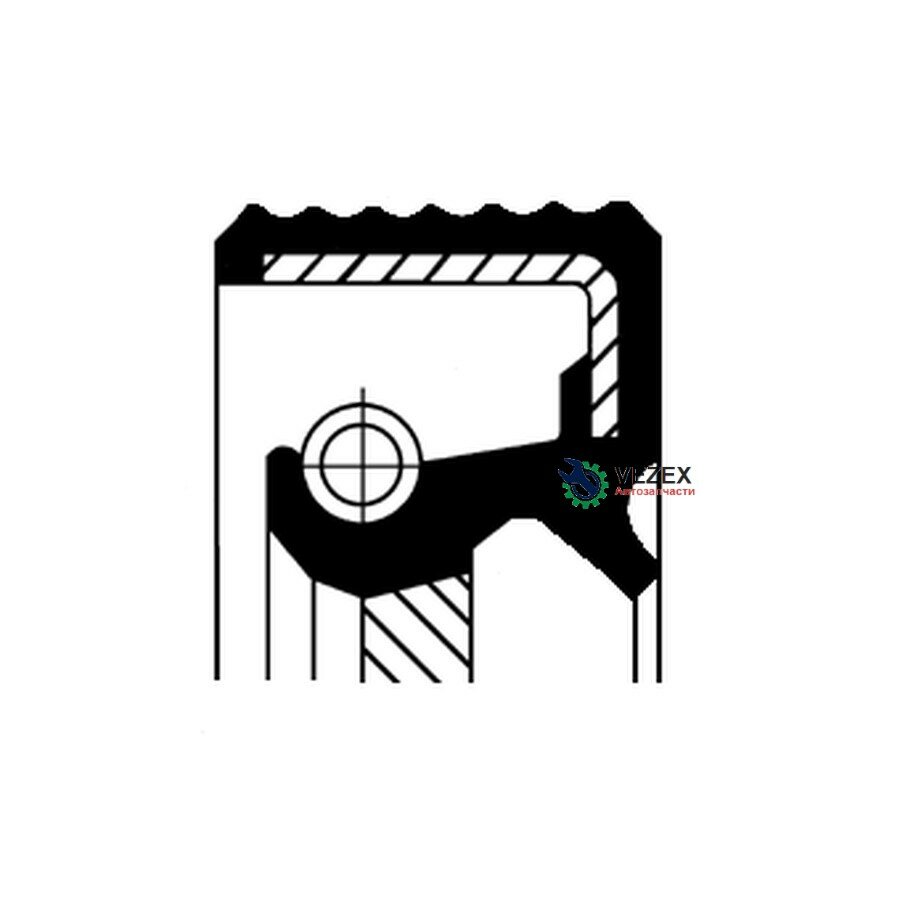 CORTECO 20033412B сальник к/в задний! 90x104x11\ Opel Vectra/Astra/Omega/Frontera 1.6-3.0/1.6D-1.7TD 82>