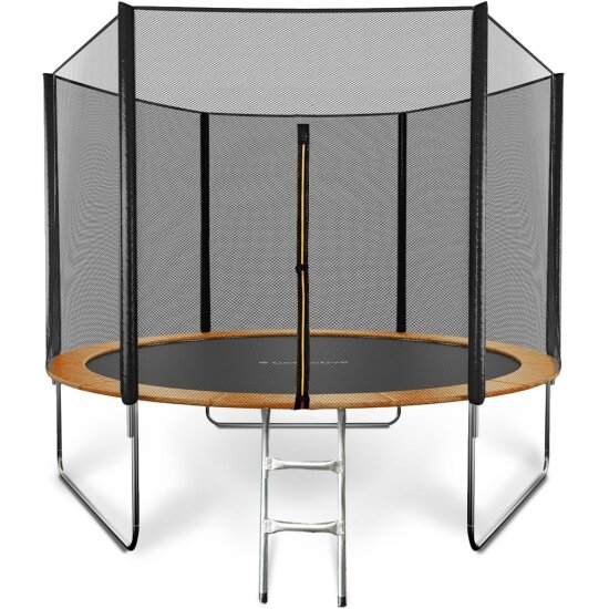 Батут Getactive Jump 10FT с внешней сеткой и лестницей, оранжевый, J10L-О (SX-FT10)