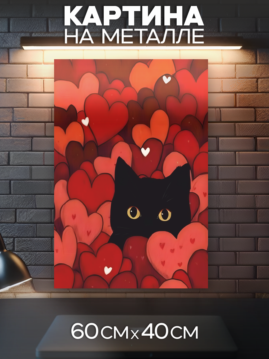 Картина на металле Cat - Эстетика