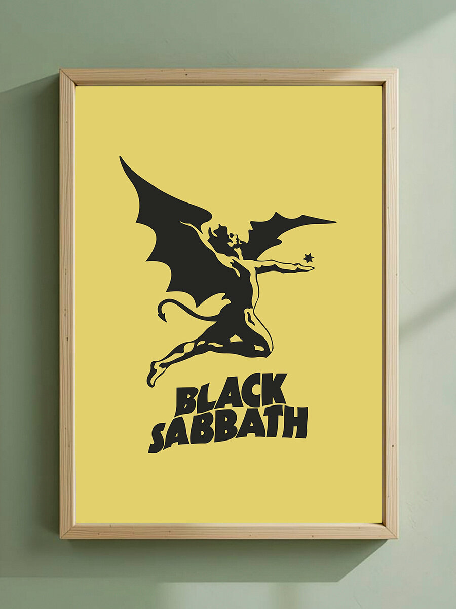 Постер, плакат на стену "Black Sabbath / Блэк Саббат Рок Группа" 42 см х 29,7 см (А3)