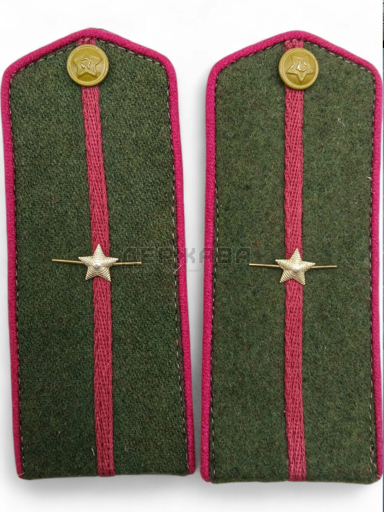Погоны полевые младший лейтенант, пехота, РККА, СССР обр. 1943 г.