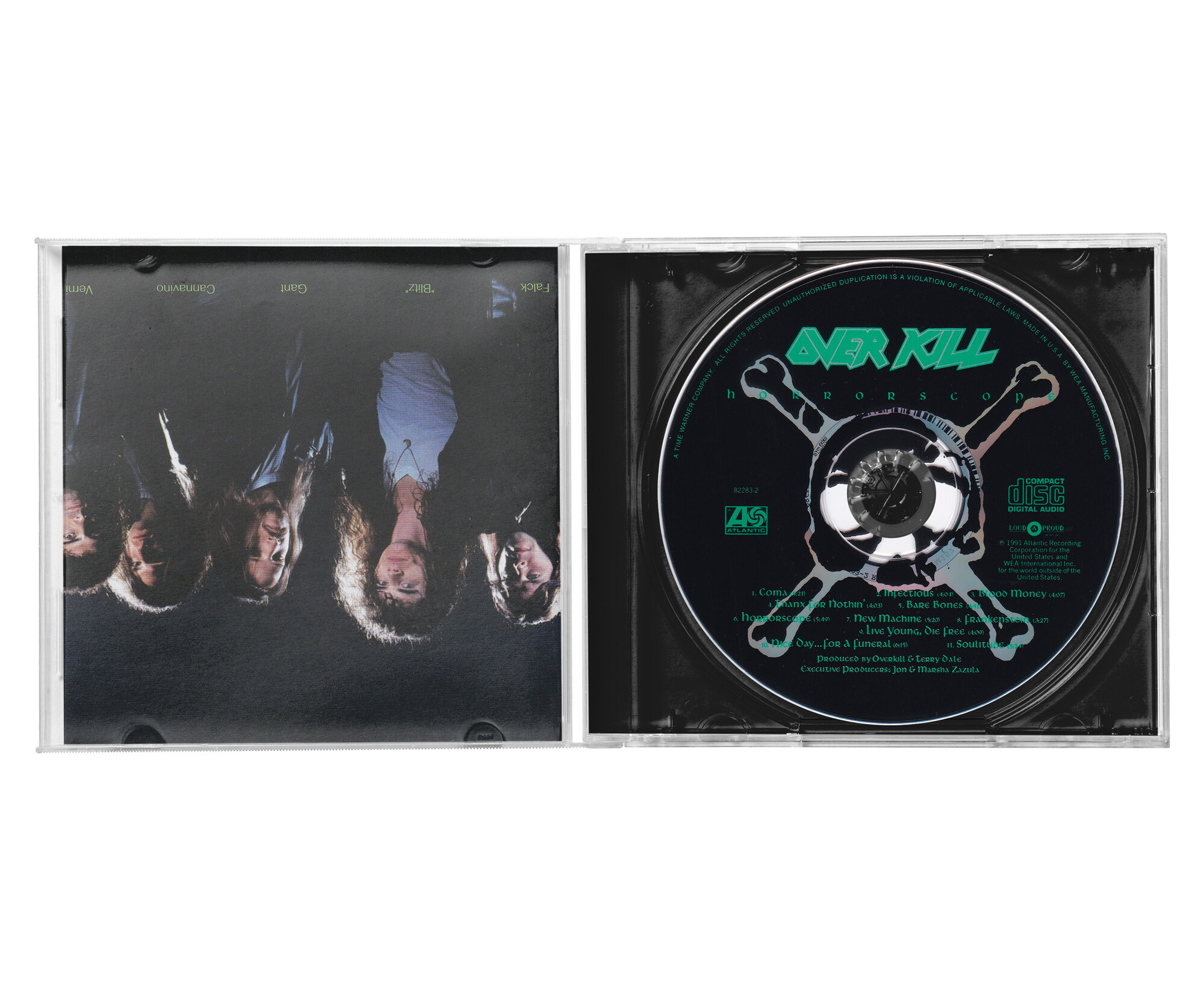 Overkill - Horrorscope, 1991, 16-page, СD-Аудио — фото 1