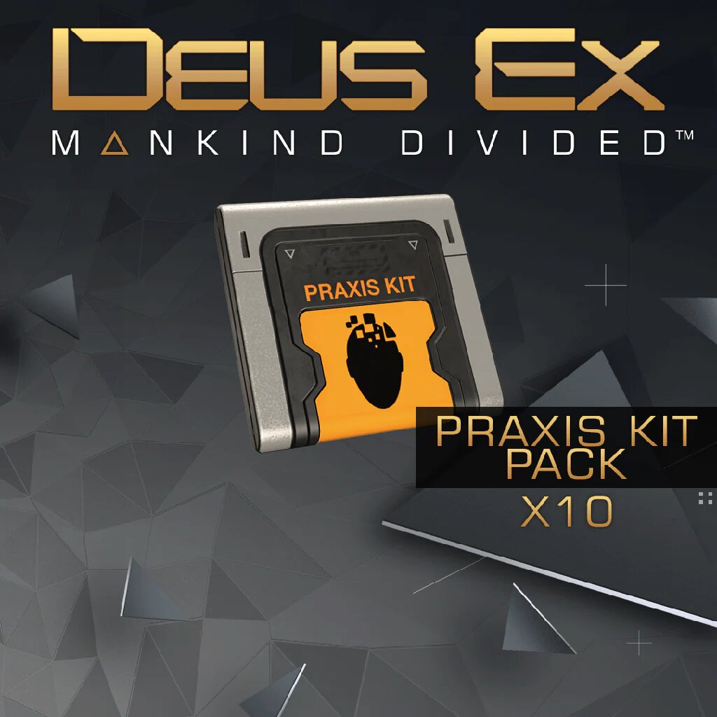 Дополнение Deus Ex: Mankind Divided - Praxis Kit Pack (x10), цифровое издание PlayStation 4, регион Турция / код пополнения баланса