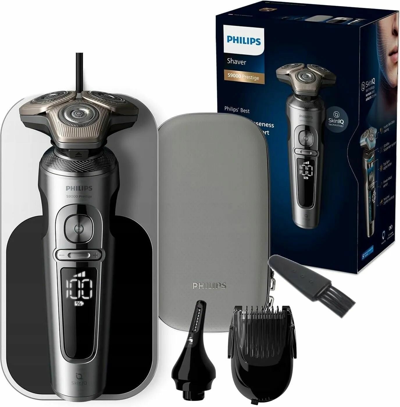 Электробритва Philips SP9871/22 Shaver S9000 Prestige для сухого и влажного бритья оригинал !