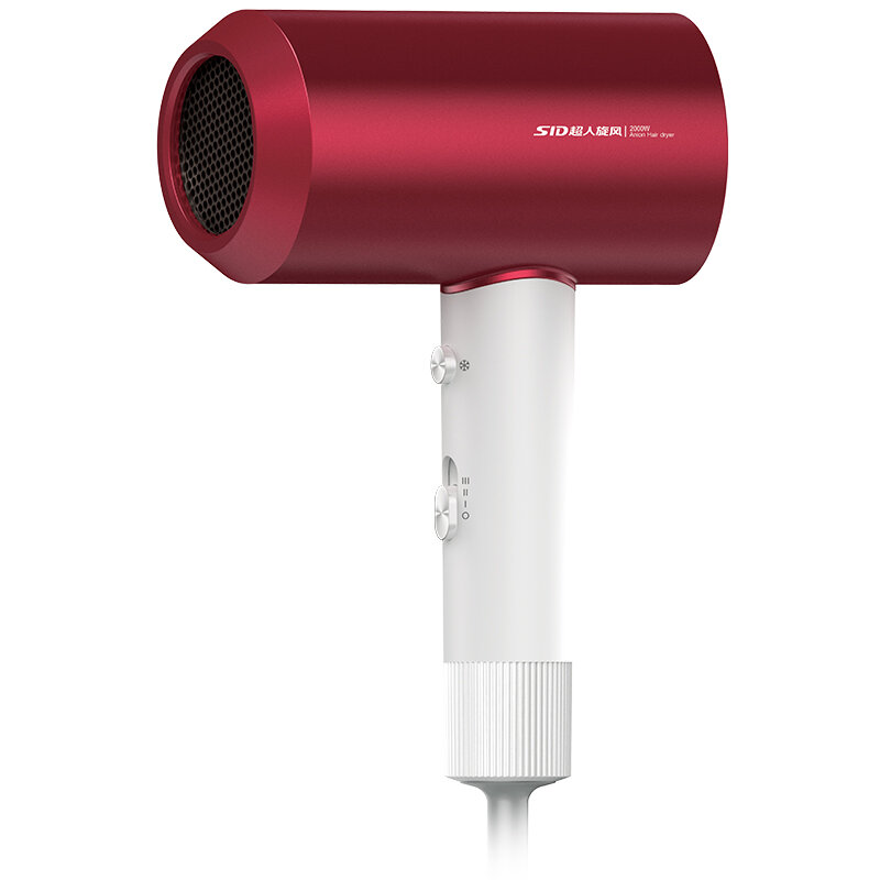 Фен унисекс SID, 1800W, отрицательные ионы, быстрый поток воздуха, 13435207