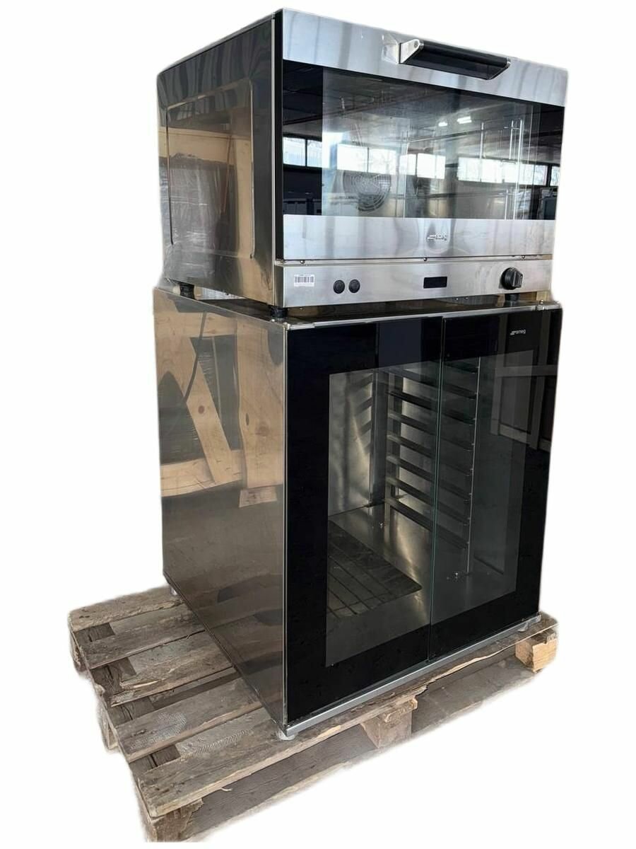 Комплект (большой) Печь SMEG ALFA144GH1 + Шкаф растоечный SMEG LEV143XV-2. Товар уцененный