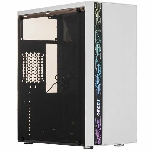 Компьютерный корпус GiNZZU A390 (A390) белый - Midi Tower, ATX, USB 2.0 Type-A, USB 3.2 Gen 1 Type-A