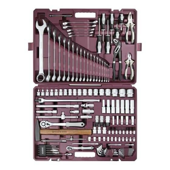 THORVIK TS128 Набор инструмента универсальный 1/4", 1/2"DR, 128 предметов 54015 054015