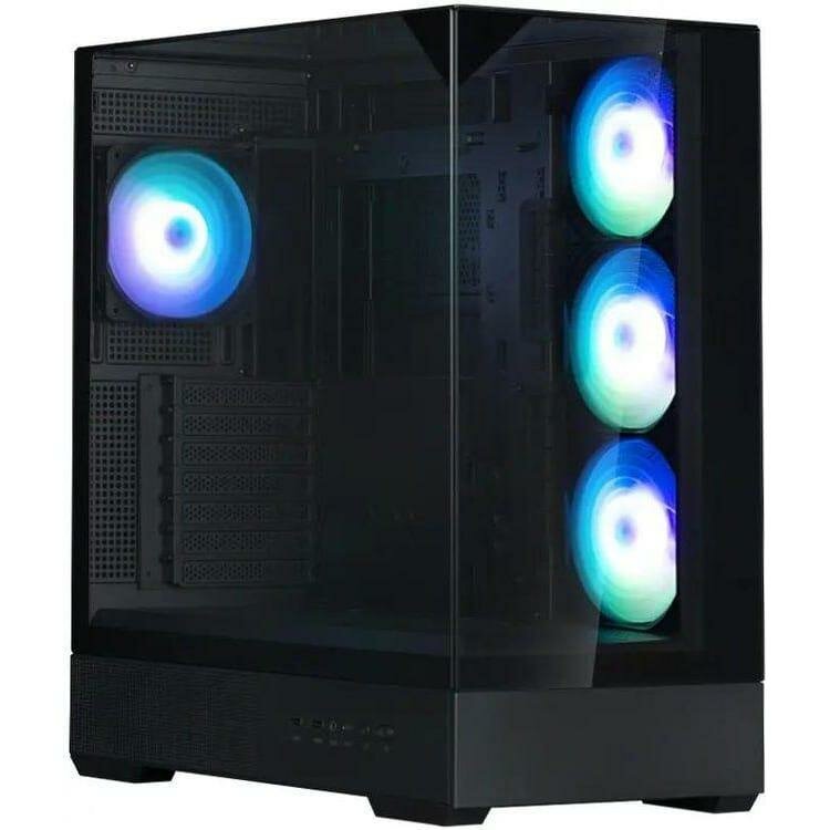 ZALMAN P40 Prism Plus, ATX, BLACK, WINDOW, 3xCombo (3.5' or 2.5"), 1xUSB TYPE-C, 2xUSB3.0, SIDE 3x120mm ARGB, REAR 1x120mm ARGB