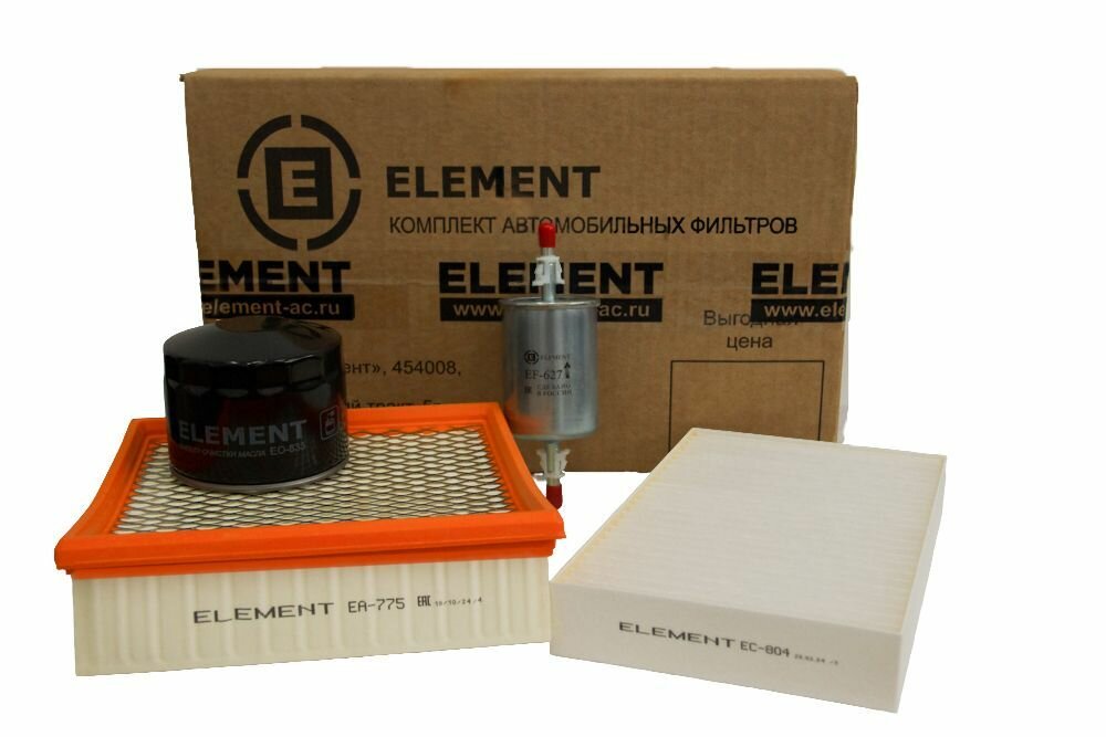 Комплект фильтров для Нива Шевроле, Тревел. Набор для ТО ELEMENT EOAC 104F