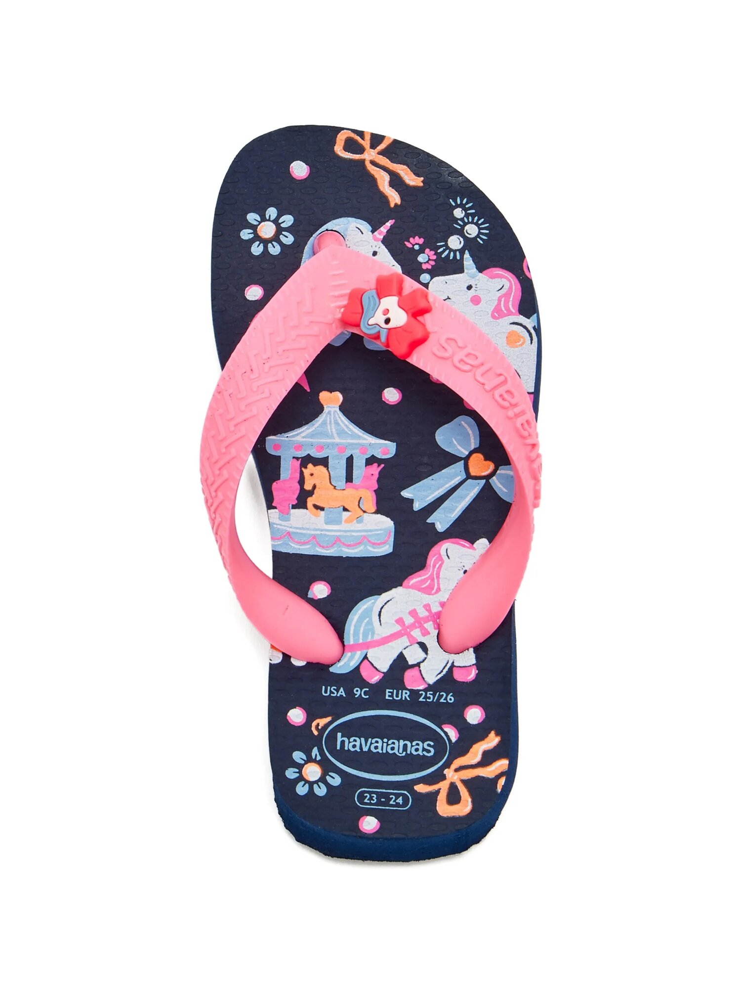 Шлёпанцы havaianas Unicorn-print flip flops, размер 36, синий — фото 1
