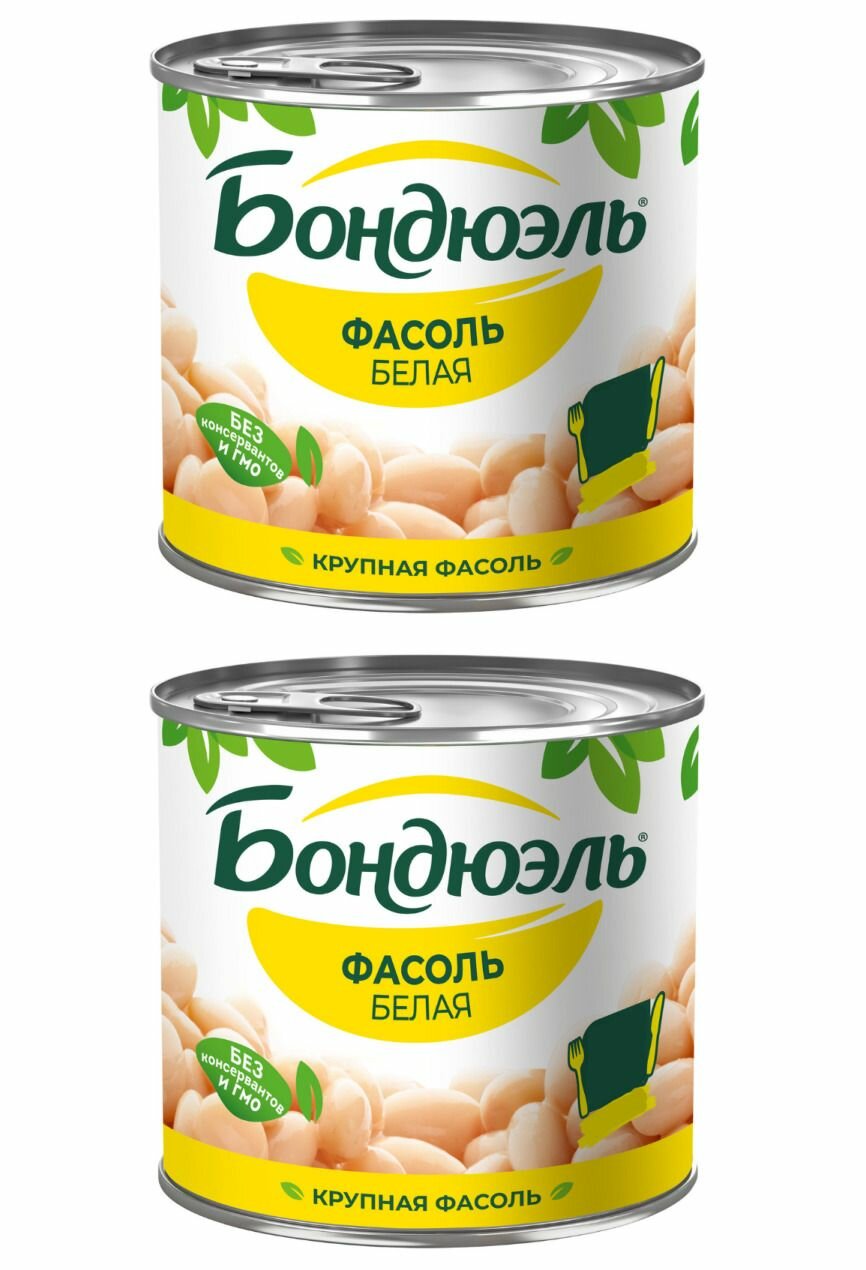 Бондюэль Фасоль белая Крупная, 400 г, 2 шт