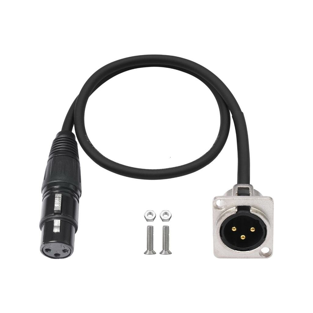 Адаптер XLR панельный, «мама–папа», 1pc