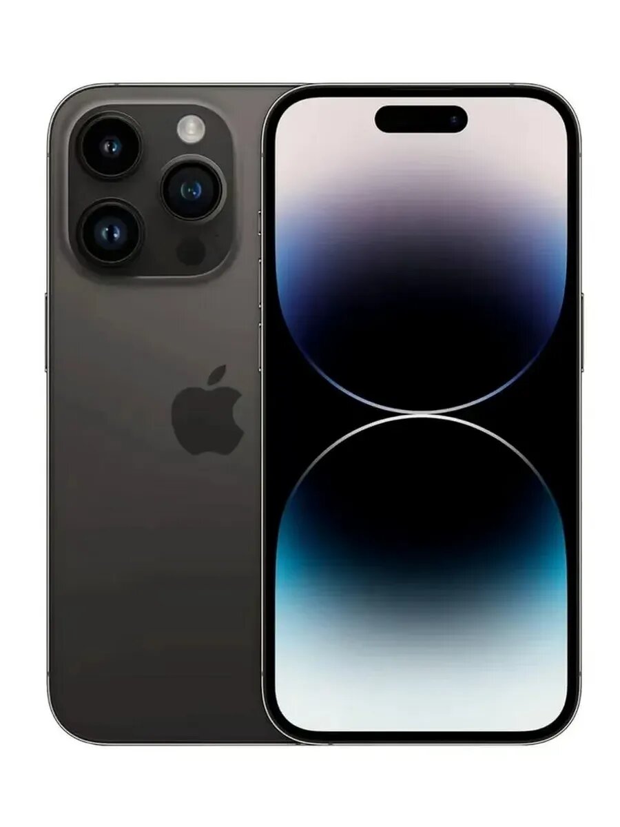 Смартфон iPhone 14 Pro, 6 ГБ+128 ГБ, чёрный, поддержка Nano SIM+eSIM