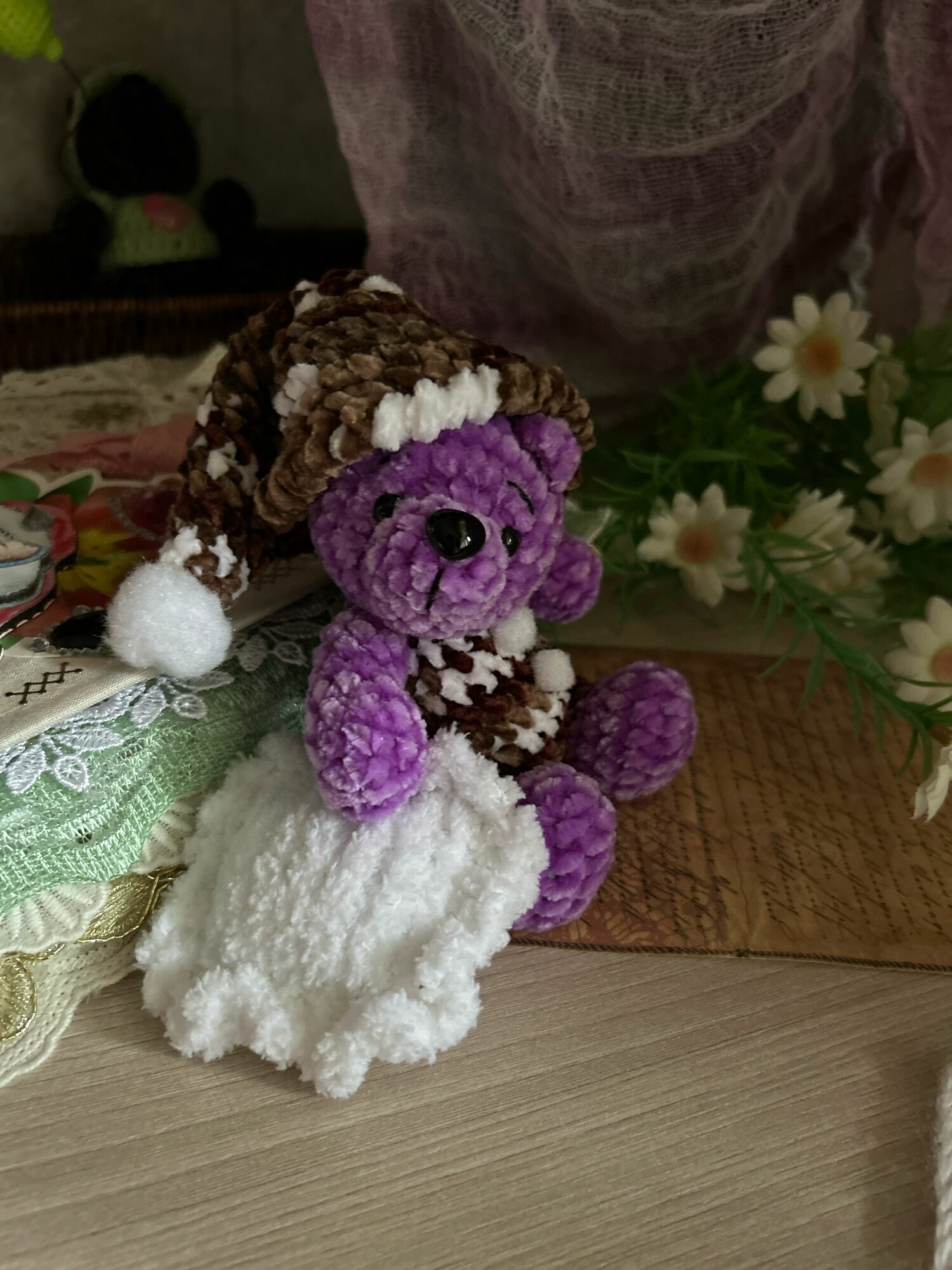 Мягкая игрушка Мишка Тедди. Миниатюра ручной работы