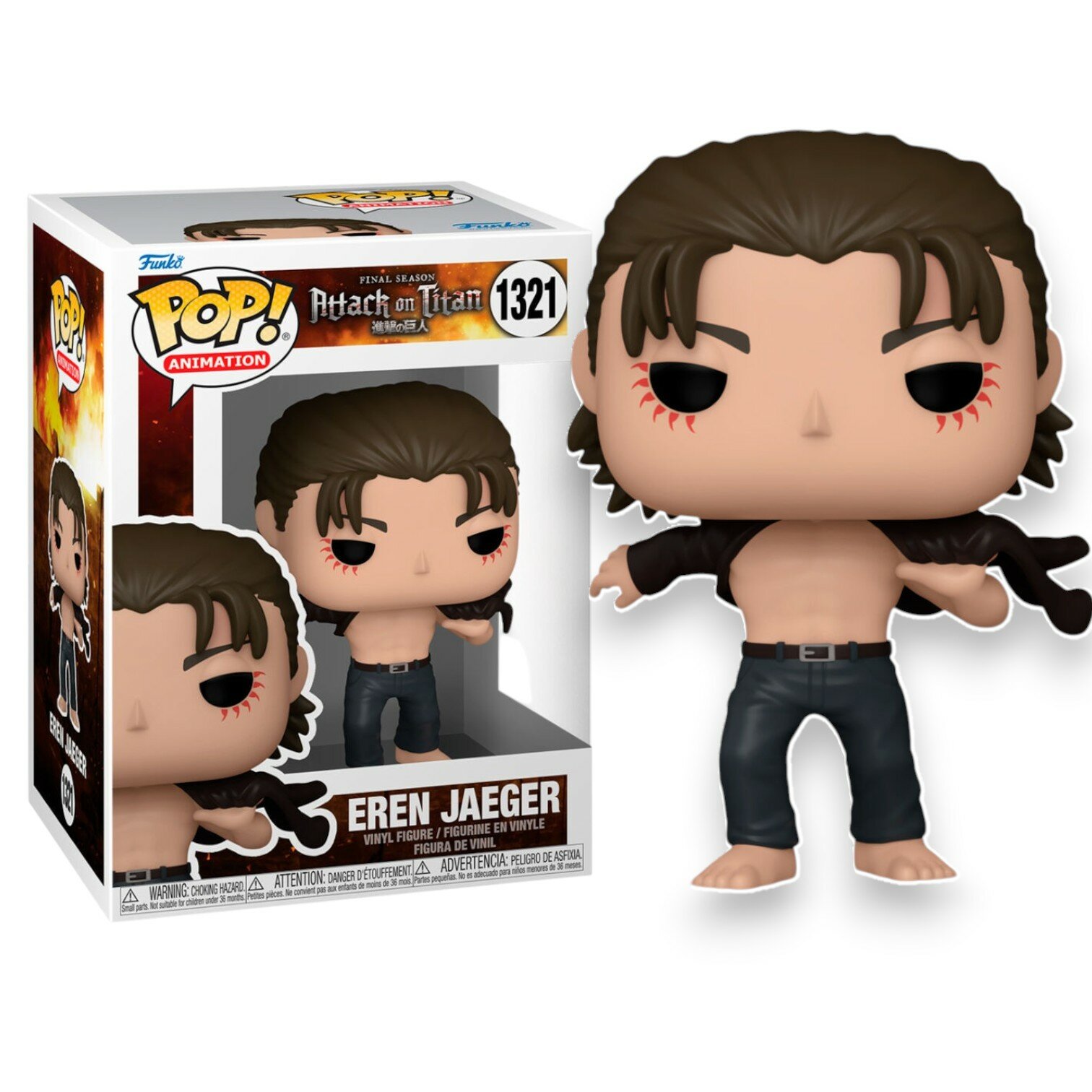 Фигурка Эрен Йегер "Атака титанов" от Funko Pop! 1321 коллекционная