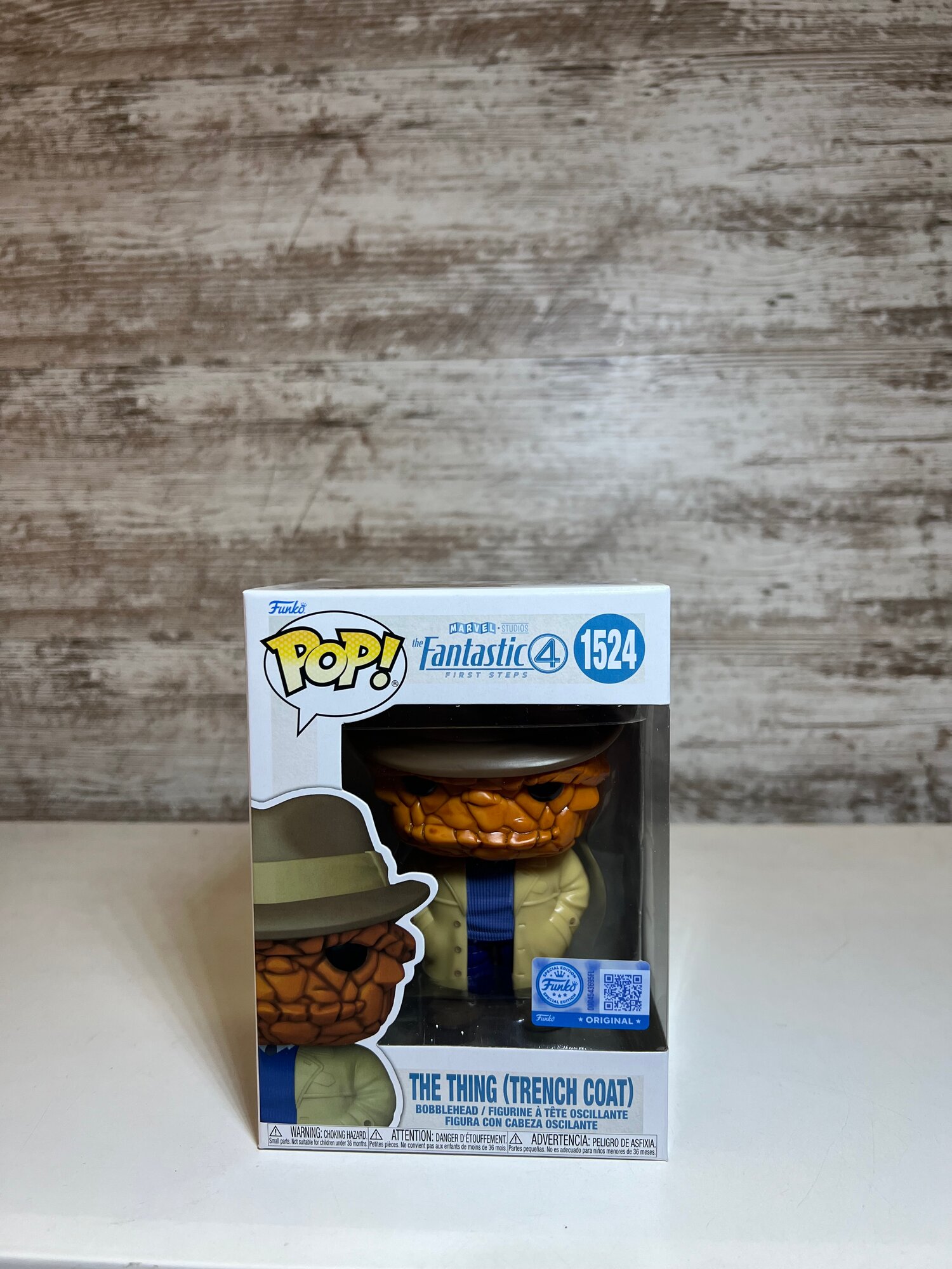 Funko pop Fantastic 4, The Thing (Trench Coat), vinyl figure, 10 см