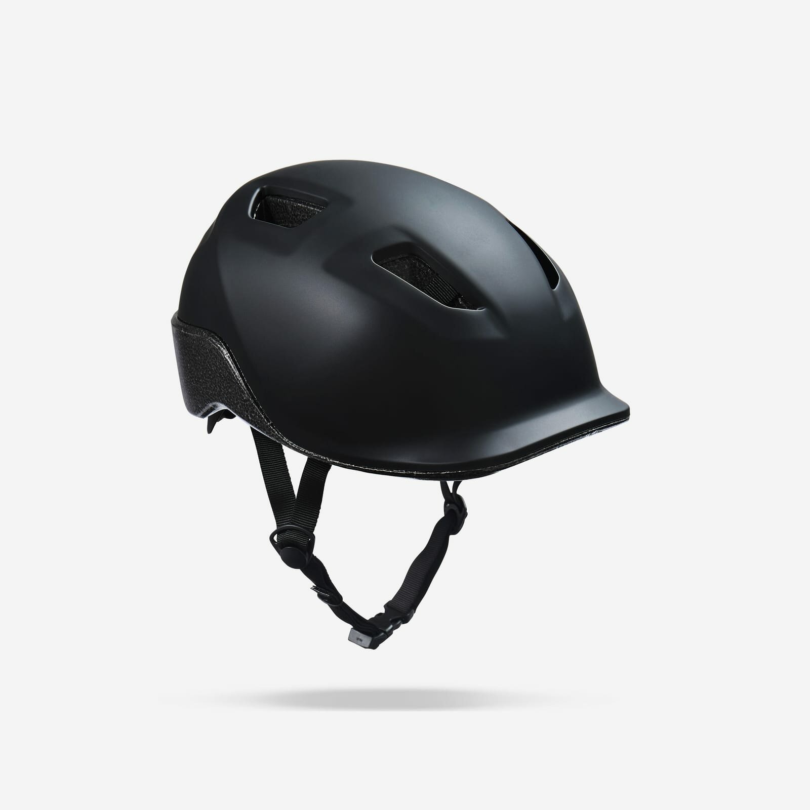 DECATHLON шлем велосипедный Decathlon Btwin 100, черный графит/ультрабелый, размер l